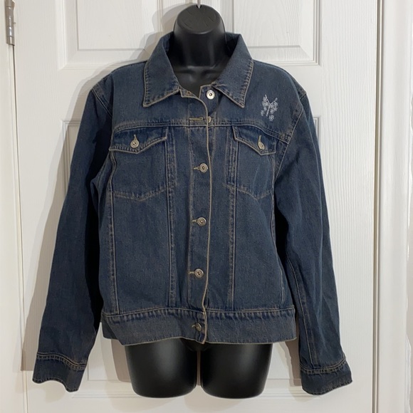 Agapo | Jackets & Coats | Vintage Agapo Embroidered Butterfly Denim ...